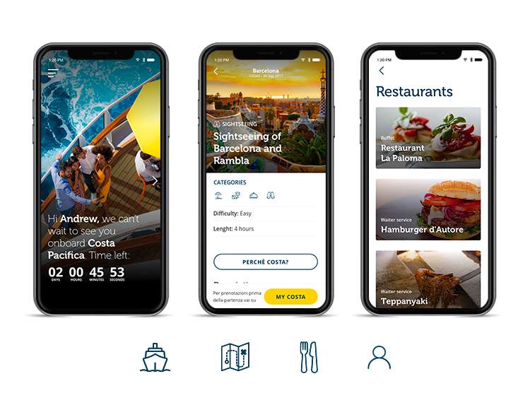 App Oficial de Costa Cruceros para IOS y Android